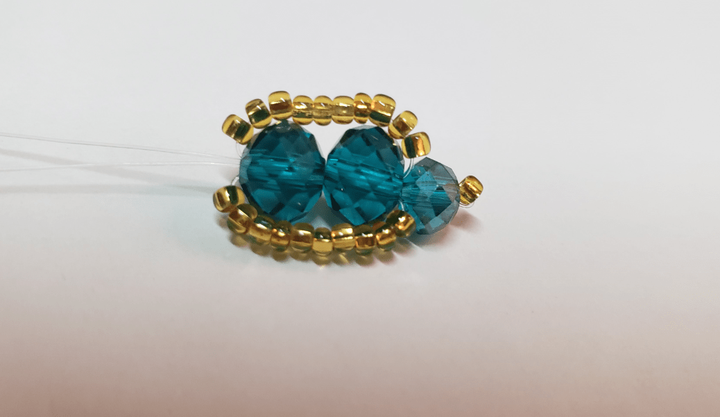 Hermosos aretes de murano con oro golfi y zircón - Niracraft