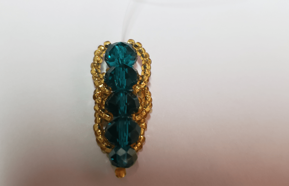 Hermosos aretes de murano con oro golfi y zircón - Niracraft